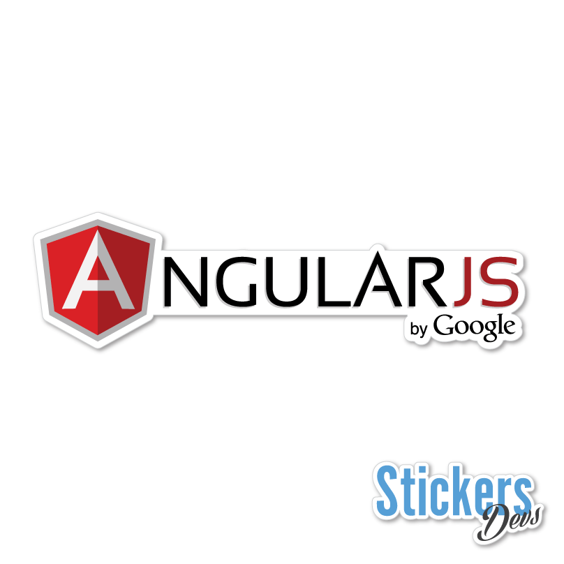 Angular JS (horizontal) Sticker – Stickers Devs