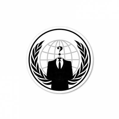 Anonymus sticker adesivo - Stickers Devs