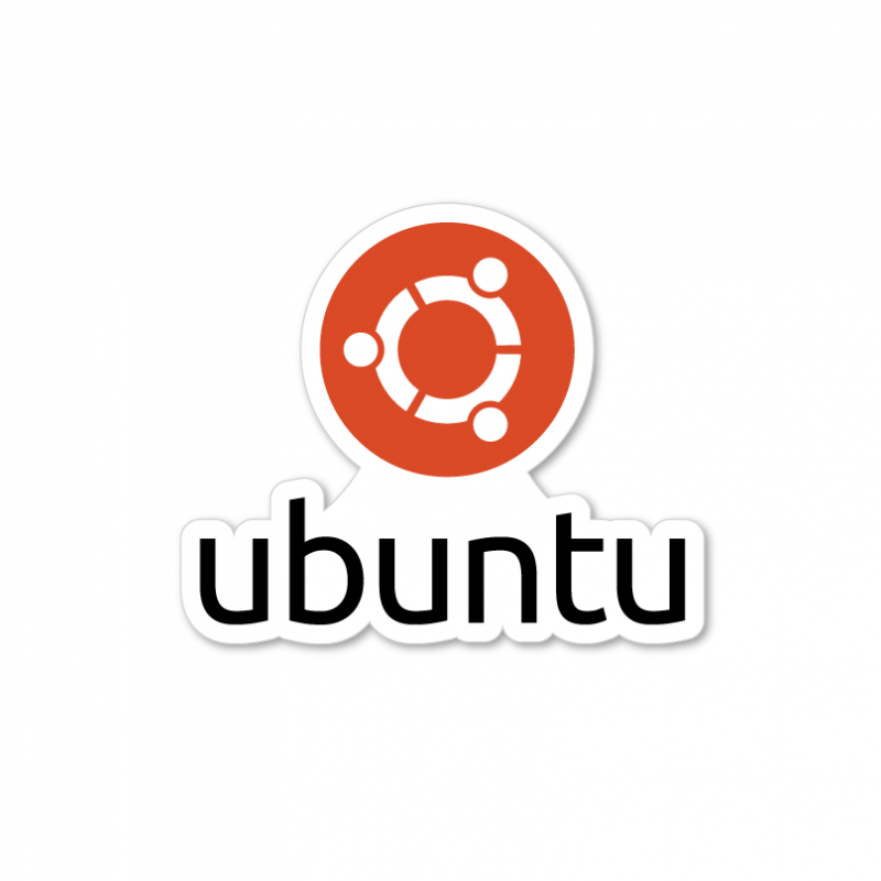 Ubuntu (vertical) Sticker - Stickers Devs