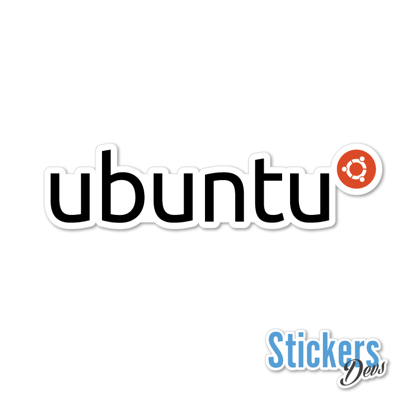 Ubuntu (horizontal) Sticker – Stickers Devs