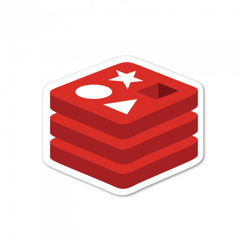 Redis Logo adesivo sticker - Stickers Devs