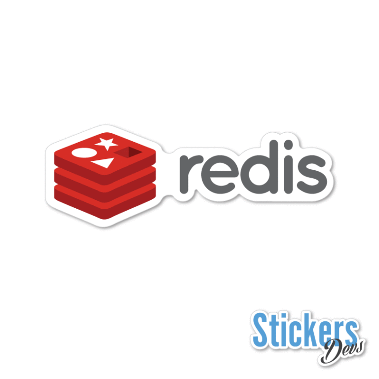 Redis Logo adesivo sticker - Stickers Devs