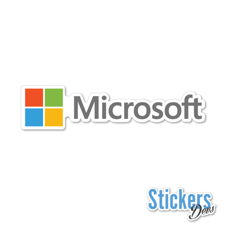 Microsoft Sticker Adesivo - Stickers Devs