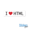 I LOVE HTML Sticker Adesivo - Stickers Devs