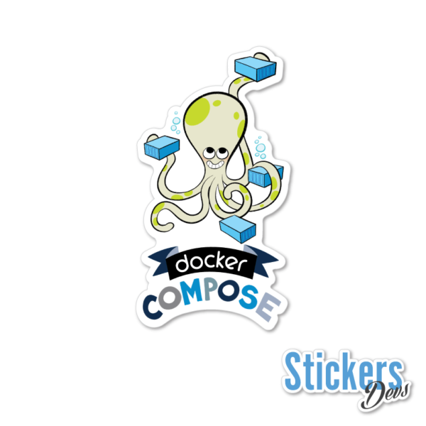 Docker adesivo sticker - Stickers Devs