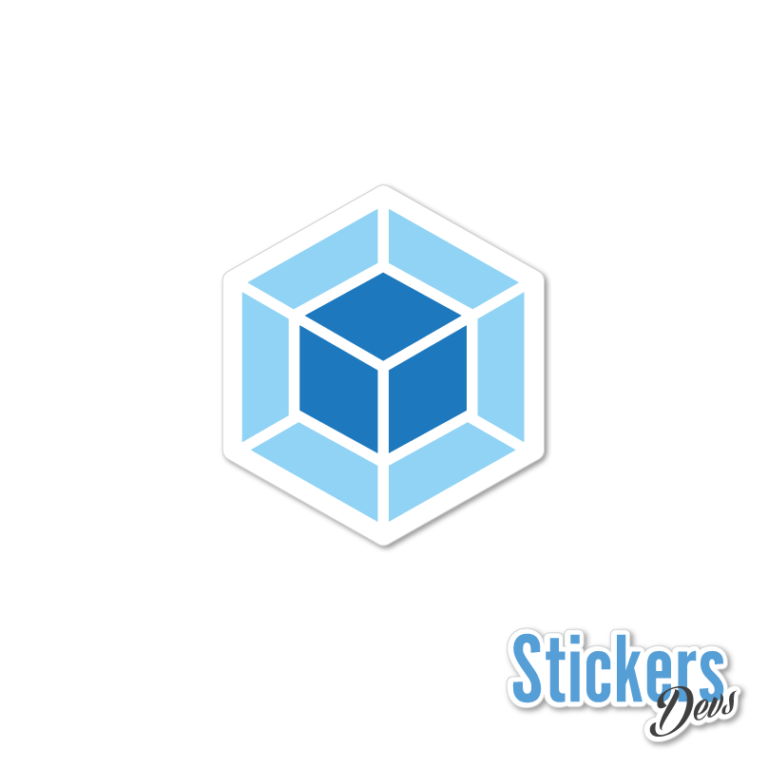 Webpack logo Sticker Adesivo - Stickers Devs
