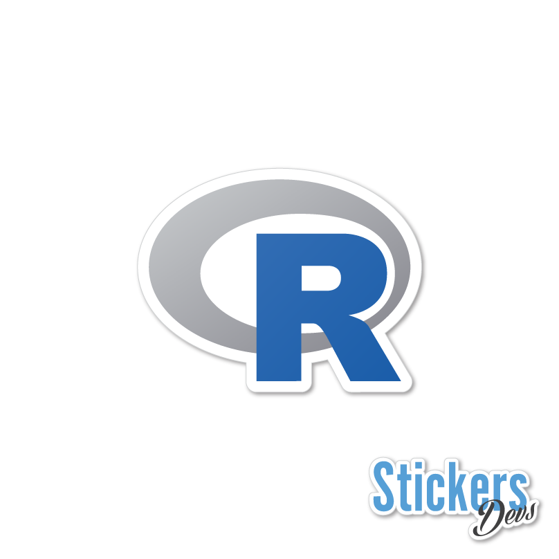 R (programming language) Sticker Adesivo – Stickers Devs