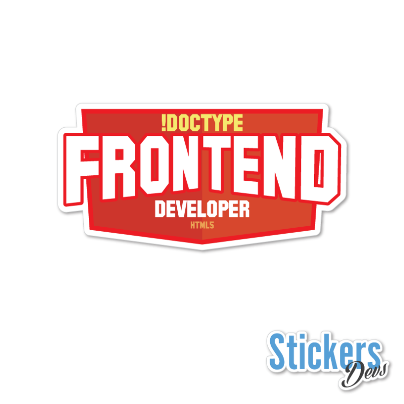 Front End Developer Sticker Adesivo - Stickers Devs