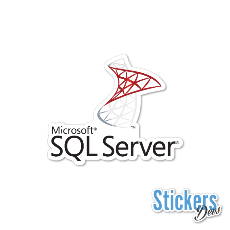 SQL Server sticker adesivo - Stickers Devs