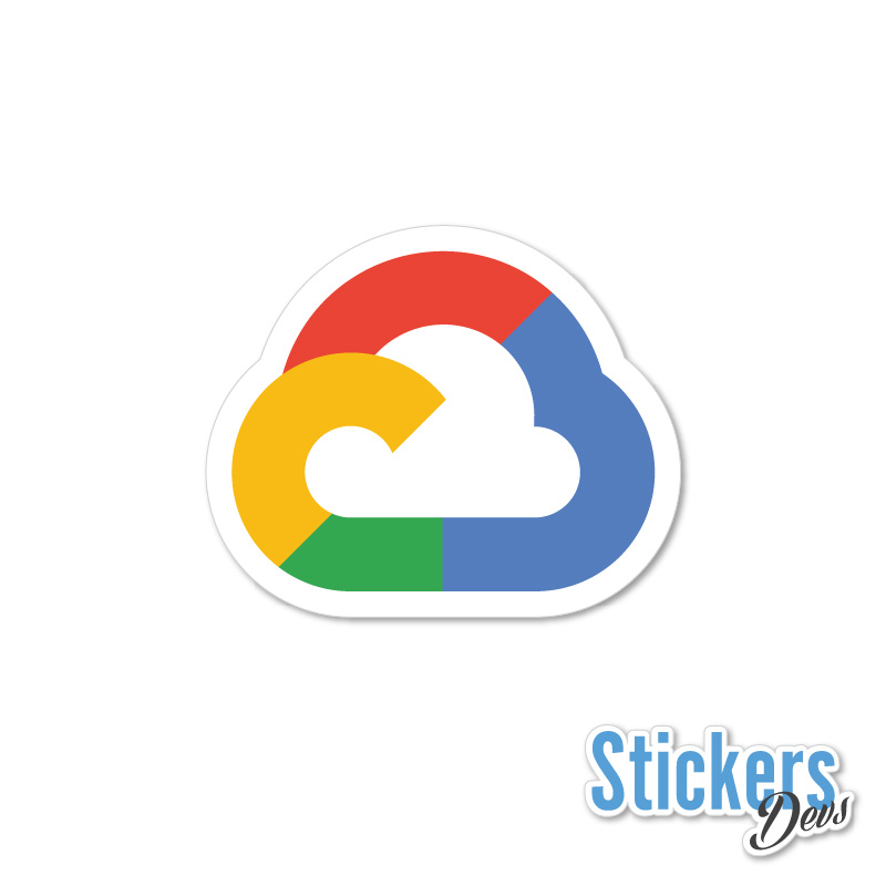 Google Cloud sticker adesivo - Stickers Devs