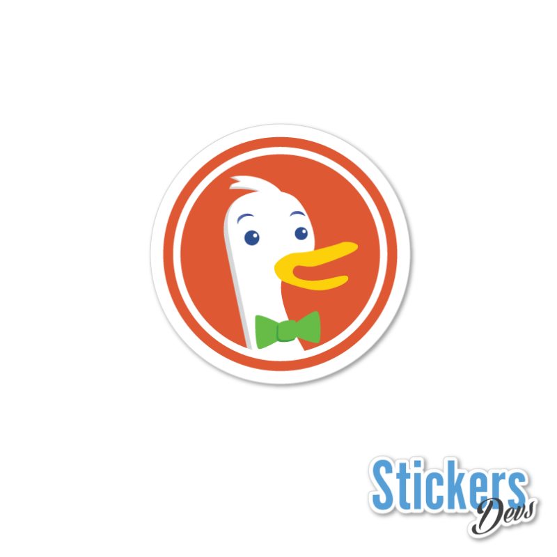 DuckDuckGo sticker adesivo - Stickers Devs