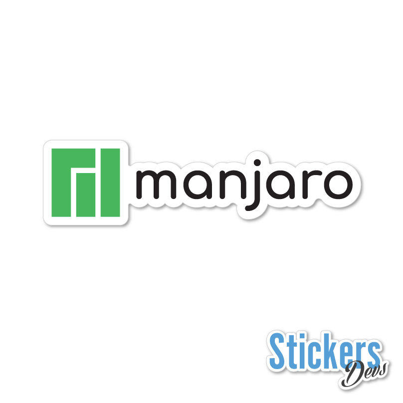 Manjaro sticker adesivo horizontal – Stickers Devs