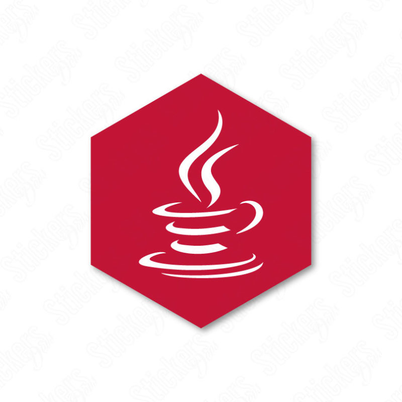 Java Hexa sticker adesivo - Stickers Devs
