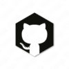 Github Octocat Hexa sticker adesivo - Stickers Devs