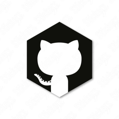 Github Octocat Hexa sticker adesivo - Stickers Devs