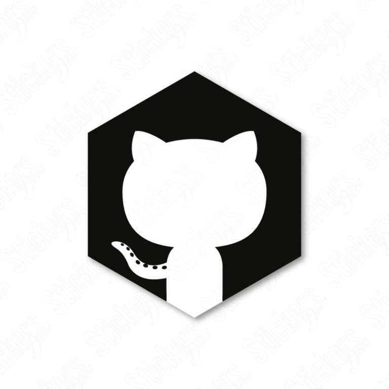 Github Octocat Hexa sticker adesivo - Stickers Devs