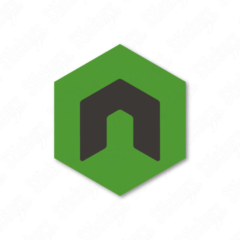 NodeJS Hexa sticker adesivo - Stickers Devs
