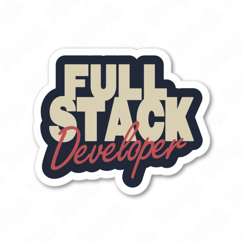 Full Stack Developer #1 sticker adesivo - Stickers Devs