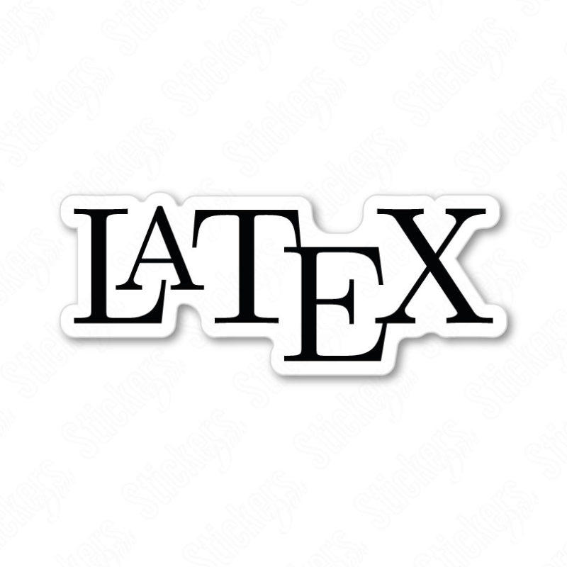 LaTeX sticker adesivo - Stickers Devs