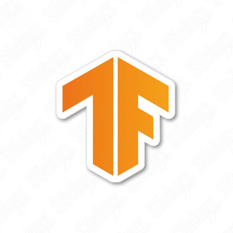 Tensor Flow sticker adesivo - Stickers Devs