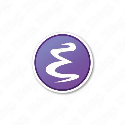 Emacs Logo sticker adesivo - Stickers Devs