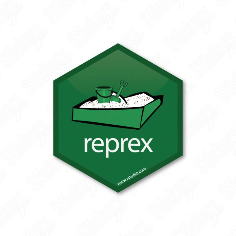 Rprex RStudio hex sticker adesivo - Stickers Devs