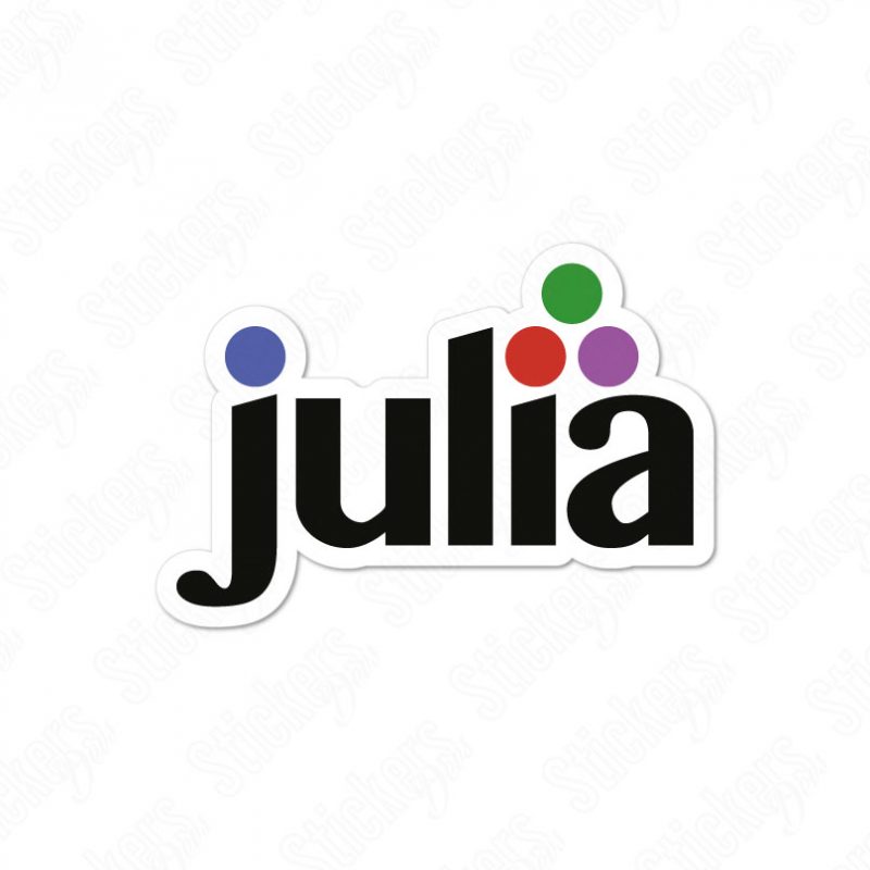 Julia sticker adesivo - Stickers Devs