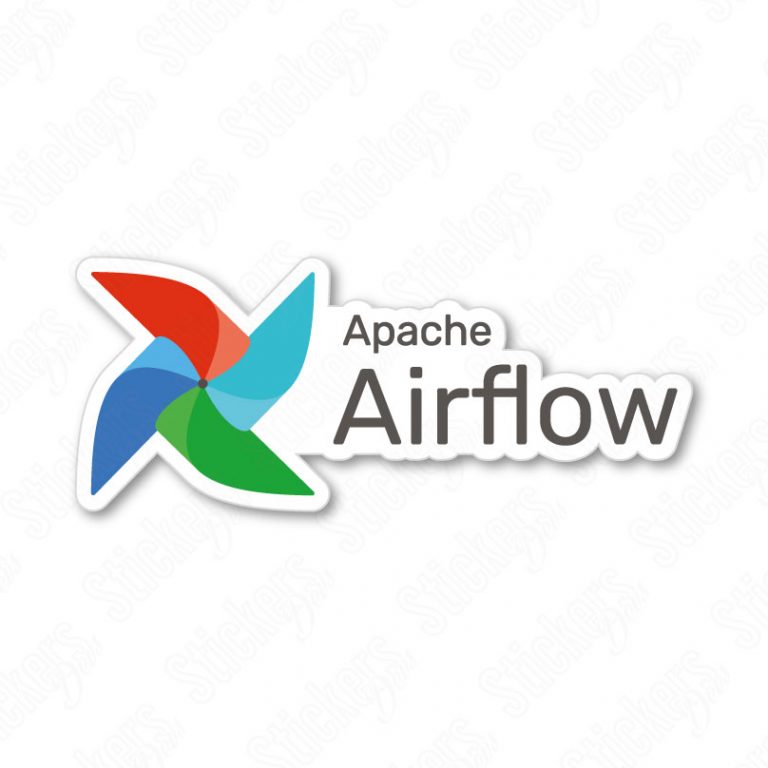Apache Airflow sticker adesivo - Stickers Devs