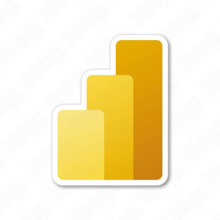 Power Bi sticker adesivo (novo) - Stickers Devs