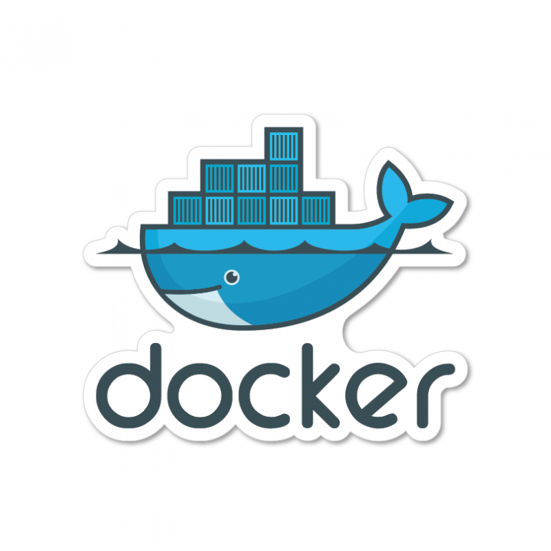 Docker adesivo sticker - Stickers Devs