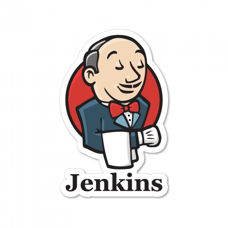 Jenkins adesivo sticker - Stickers Devs