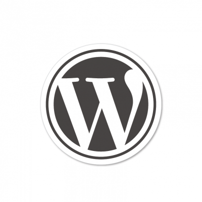 Wordpress adesivo sticker - Stickers Devs