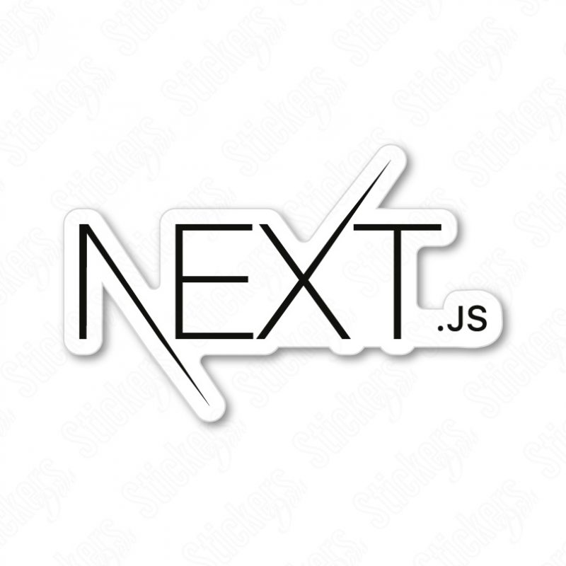 Next.js sticker adesivo - Stickers Devs