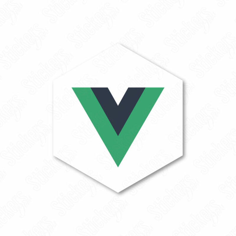 Vue.js Hexa sticker adesivo - Stickers Devs