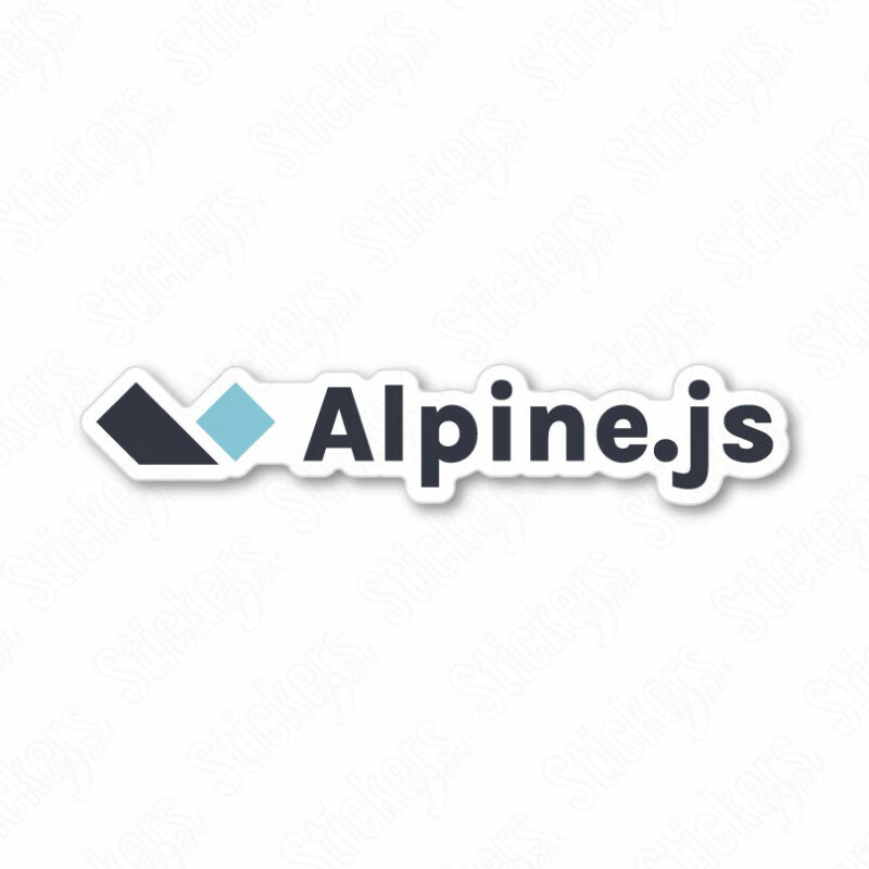 Alpine.js sticker adesivo - Stickers Devs