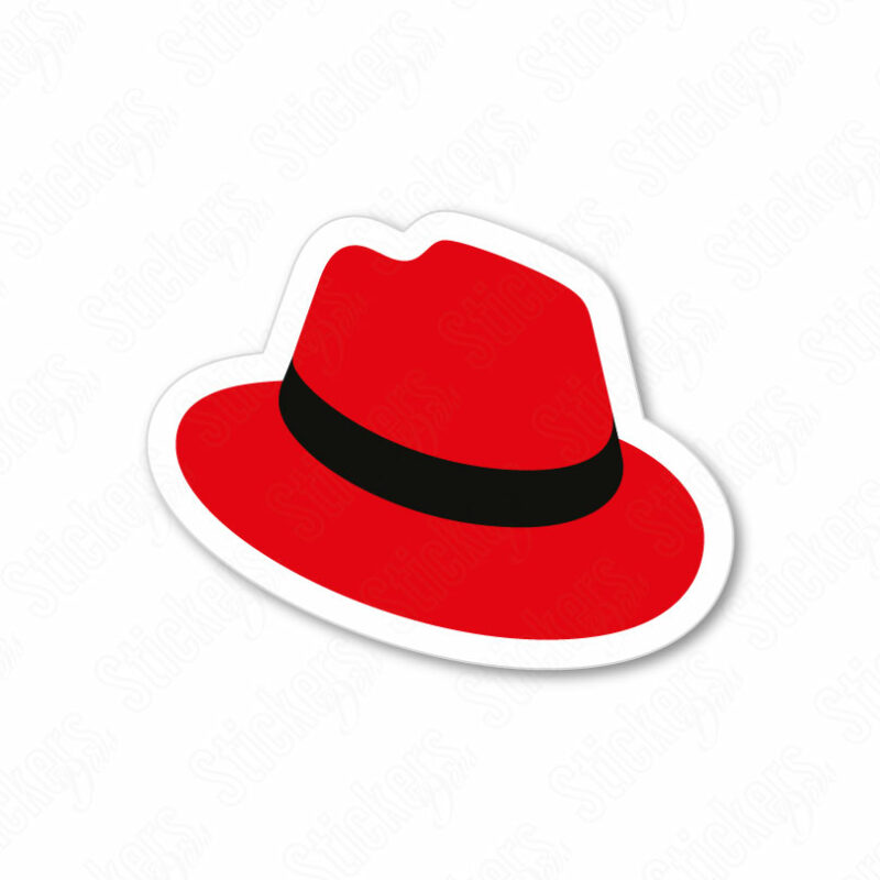 Red Hat sticker adesivo - Stickers Devs