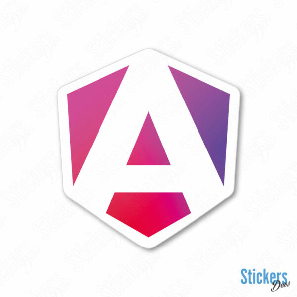 Angular sticker adesivo - Stickers Devs