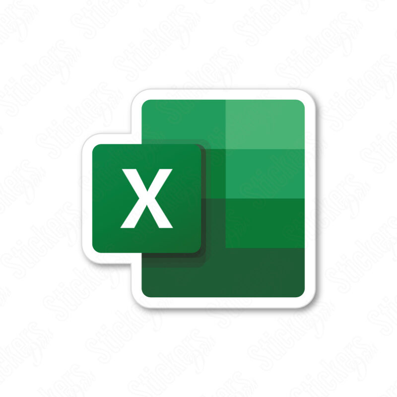 Microsoft Excel sticker adesivo - Stickers Devs