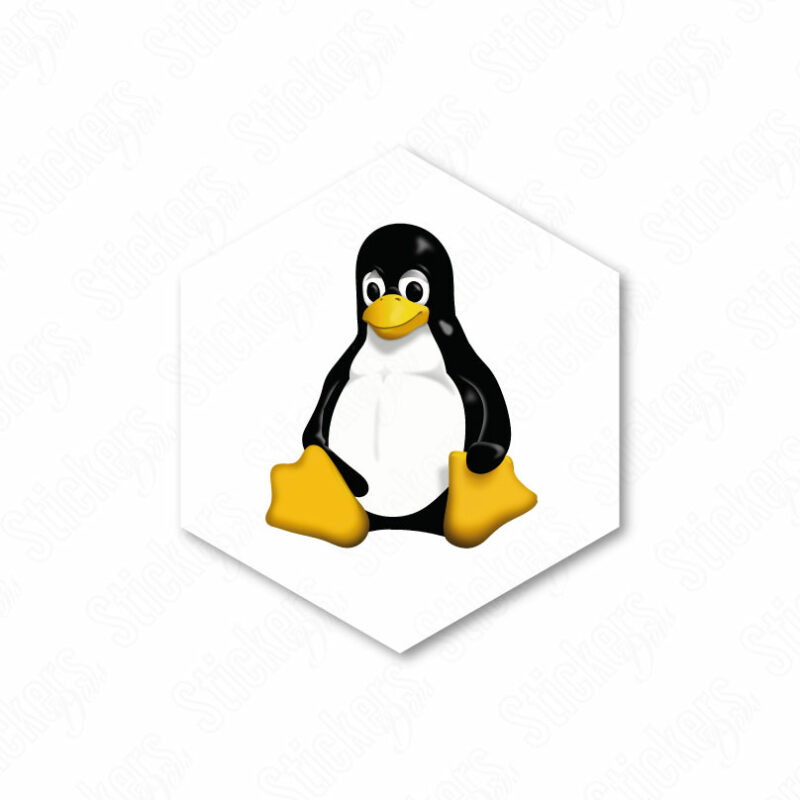 Linux Tux Hexa sticker adesivo - Stickers para Notebook de ...